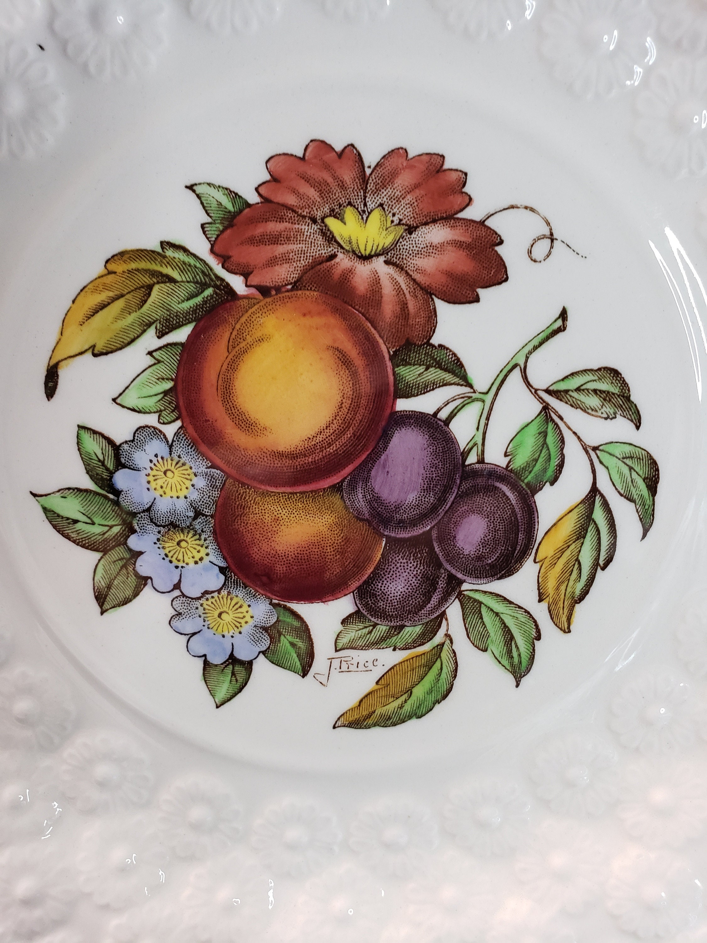 Complete Set 1-12 1 Antique Spode Alden Pattern Fine - Etsy