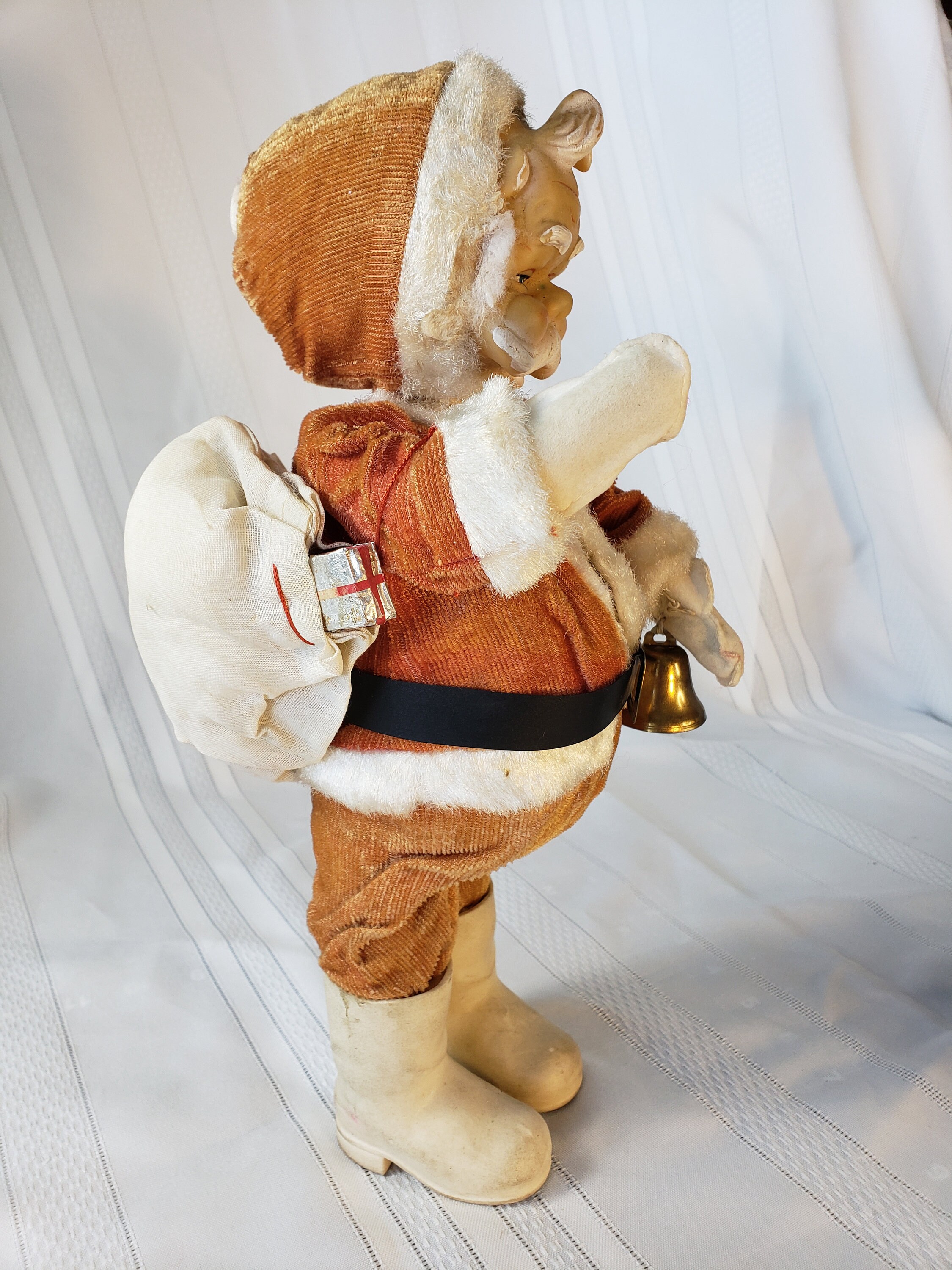 Antique/vintage Straw Stuffed Rubber Face Santa Clause - Etsy