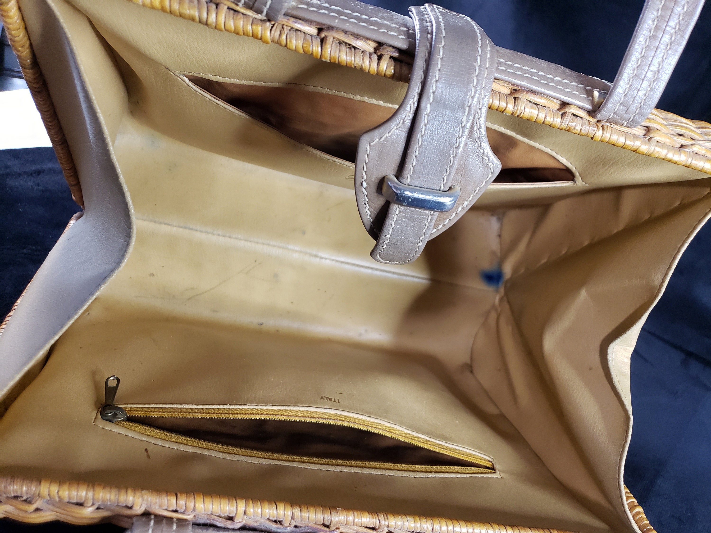 RARE Handmade & Vintage Rodo of Italy Basket Weave Wicker and - Etsy