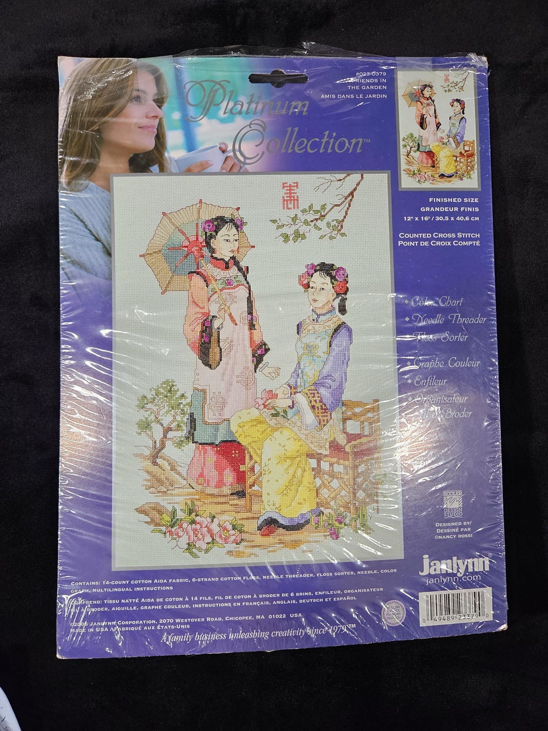 Vintage & Discontinued Needlecraft Complete Janlynn Platinum Cross ...