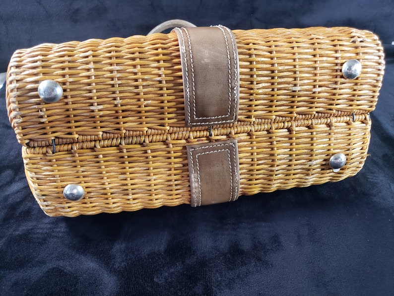 RARE Handmade & Vintage Rodo of Italy Basket Weave Wicker and - Etsy