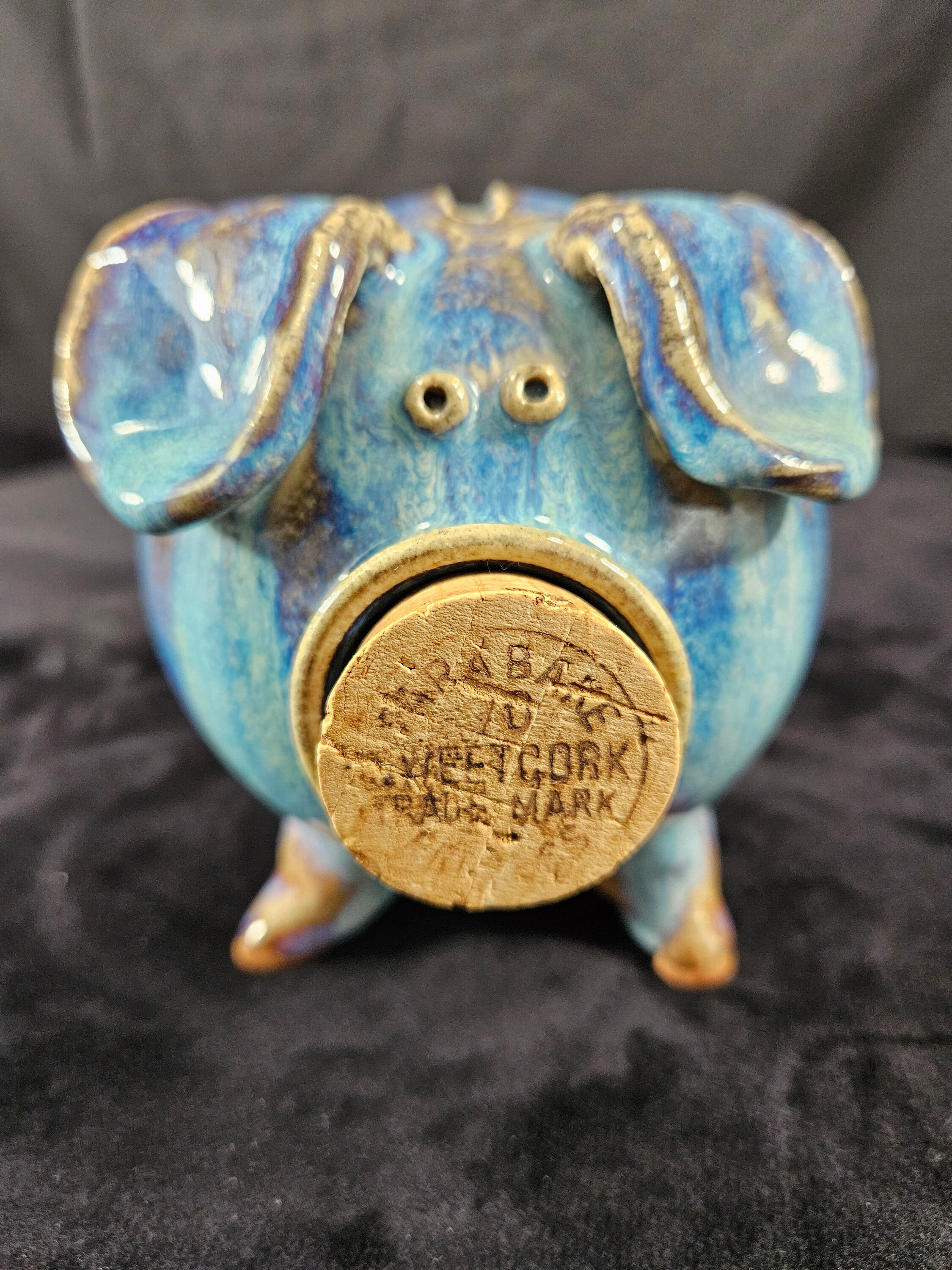 Rare and Vintage 1960's Parabake Drip Glaze Pottery Piggy Bank With ...