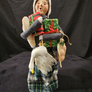 Vintage Byers Choice Limited Edition Caroler: 2000 "traditional Shopper ...