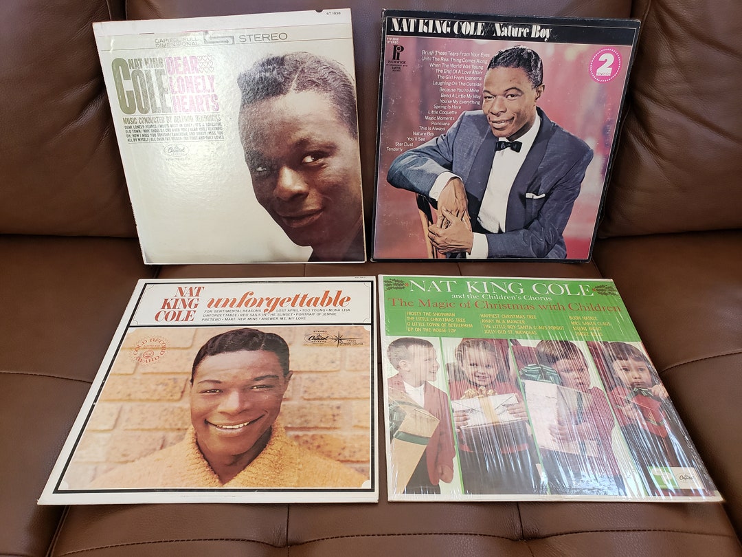 Vintage Vinyl Records Collection of 4 Albums, Nat King Cole (14) - Etsy