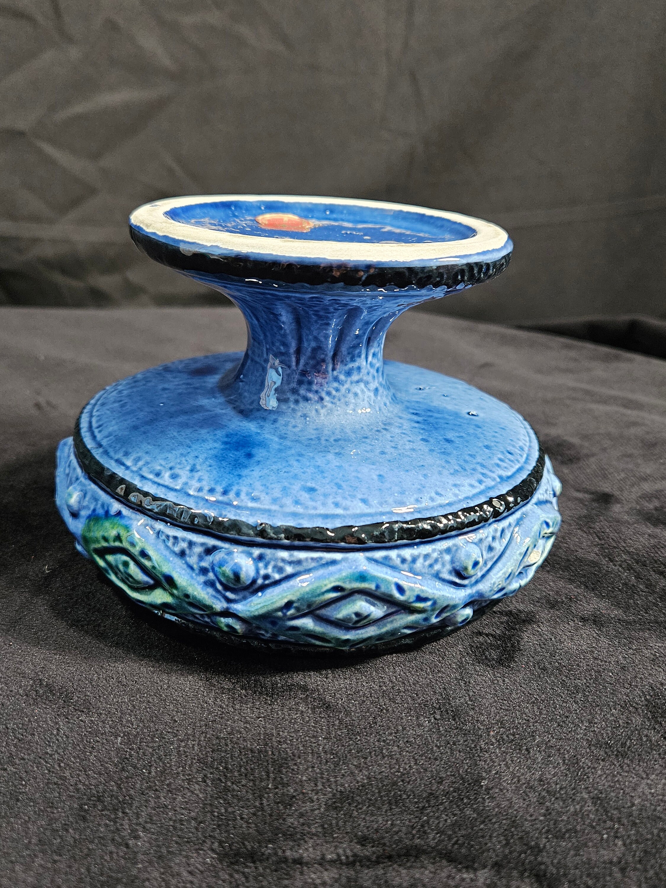 Vintage Mid-century Rubin's Originals Pottery Pedestal Planter With ...