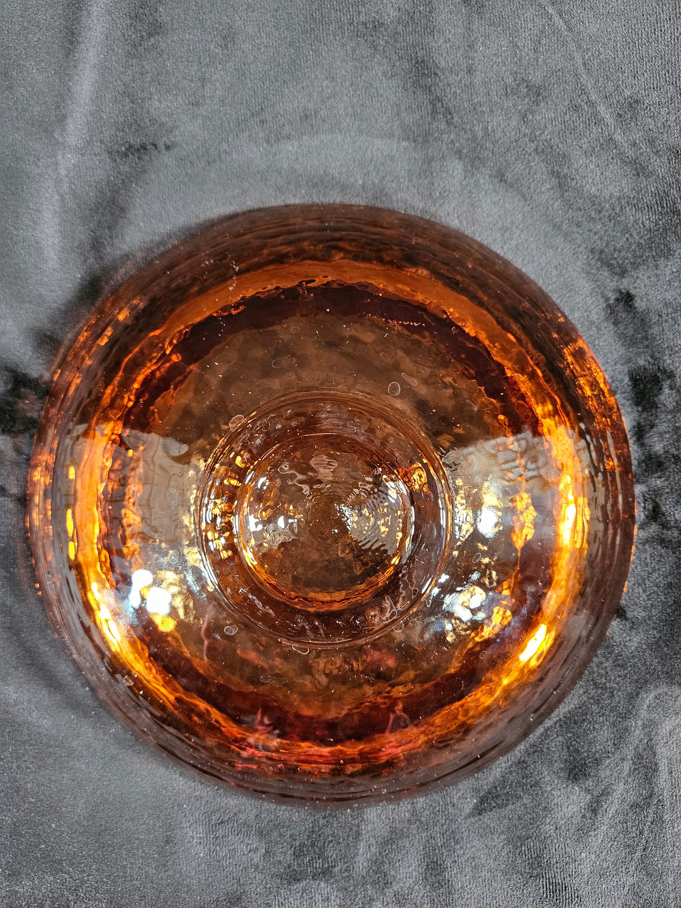 Rare Vintage Fire & Light 10 1/2 Wide Lipped Bowl in the Color Copper ...