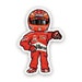 Michael Schumacher Ferrari F1 Formula One Chibi Cartoon - Etsy