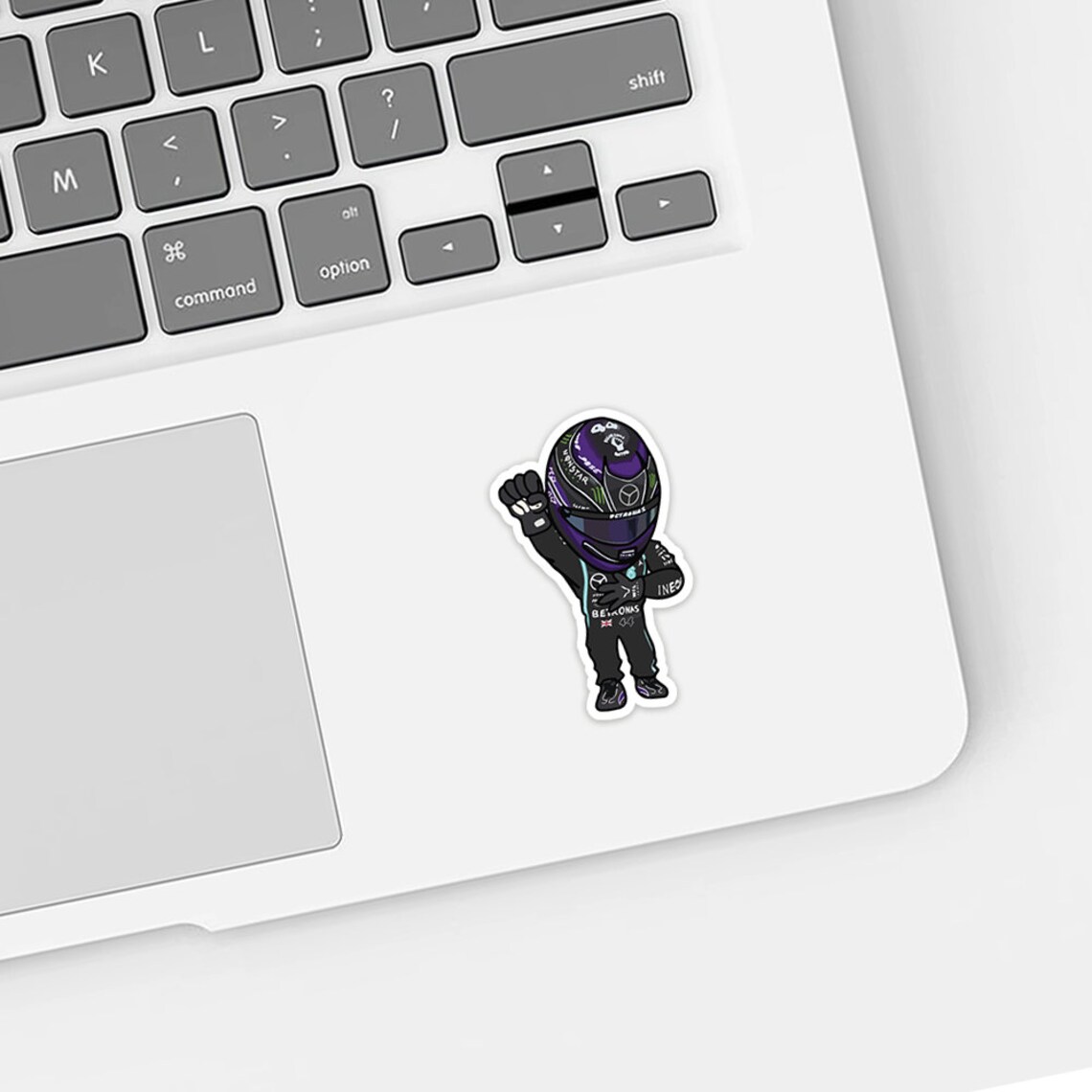 Lewis Hamilton Mercedes F1 Formula One Chibi Cartoon Color | Etsy