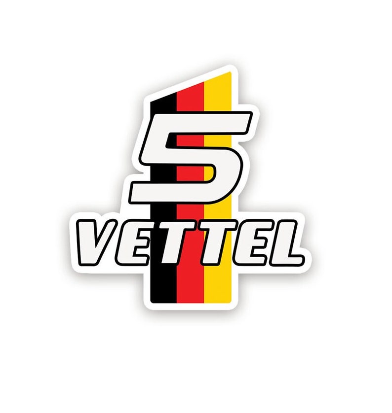 Sebastian Vettel F1 Formula One - Color Sticker - Etsy