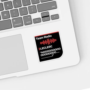 Team Radio Message F1 Formula 1 Red Color Waterproof Laptop Sticker - Etsy