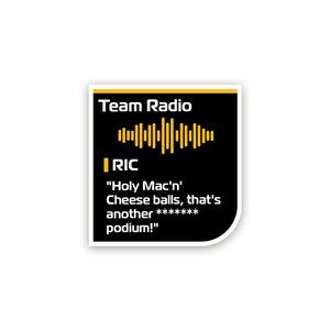 Team Radio Message F1 Formula 1 Red Color Waterproof Laptop Sticker - Etsy