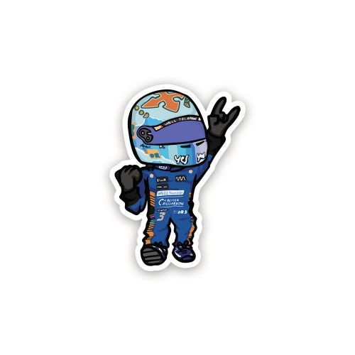Lewis Hamilton Mercedes F1 Formula One Chibi Cartoon Color - Etsy UK