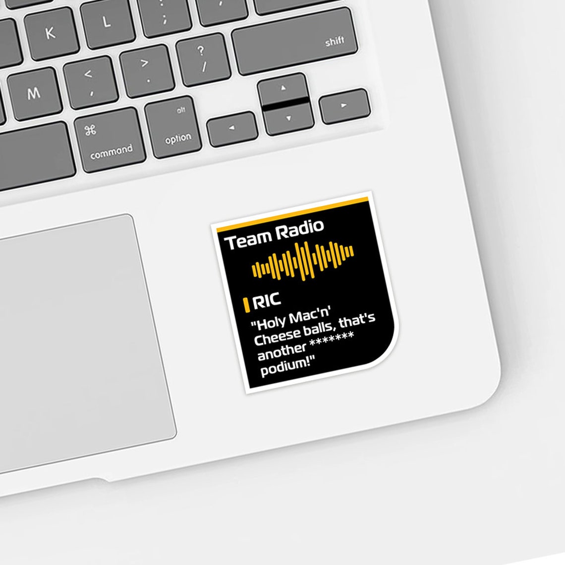 Team Radio Message F1 Formula 1 Red Color Waterproof Laptop - Etsy