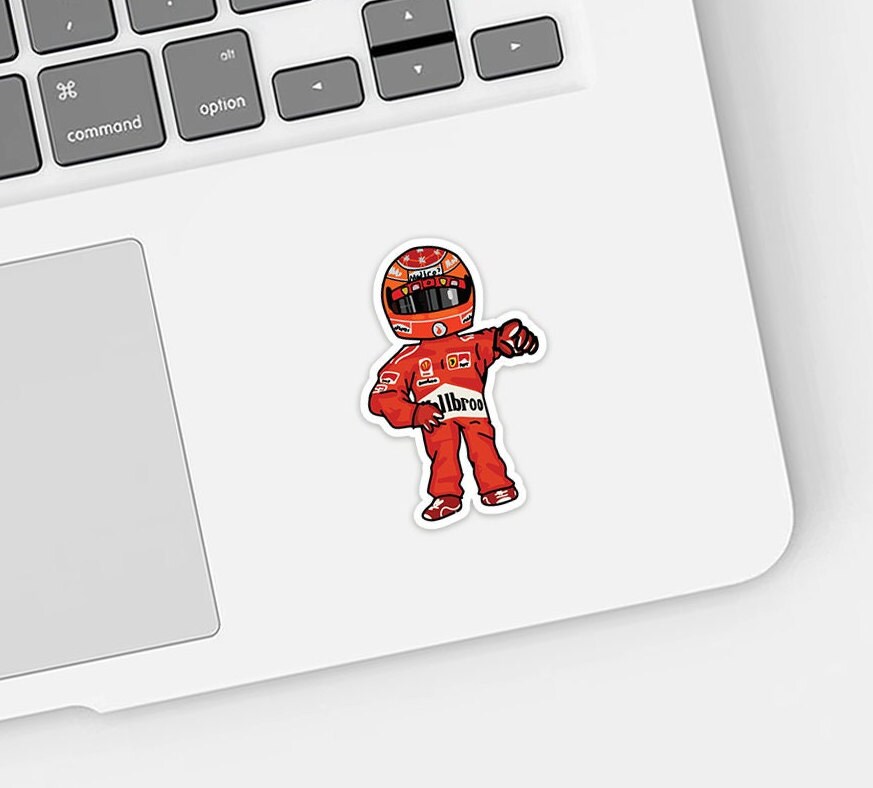 Michael Schumacher Ferrari F1 Formula One Chibi Cartoon - Etsy UK