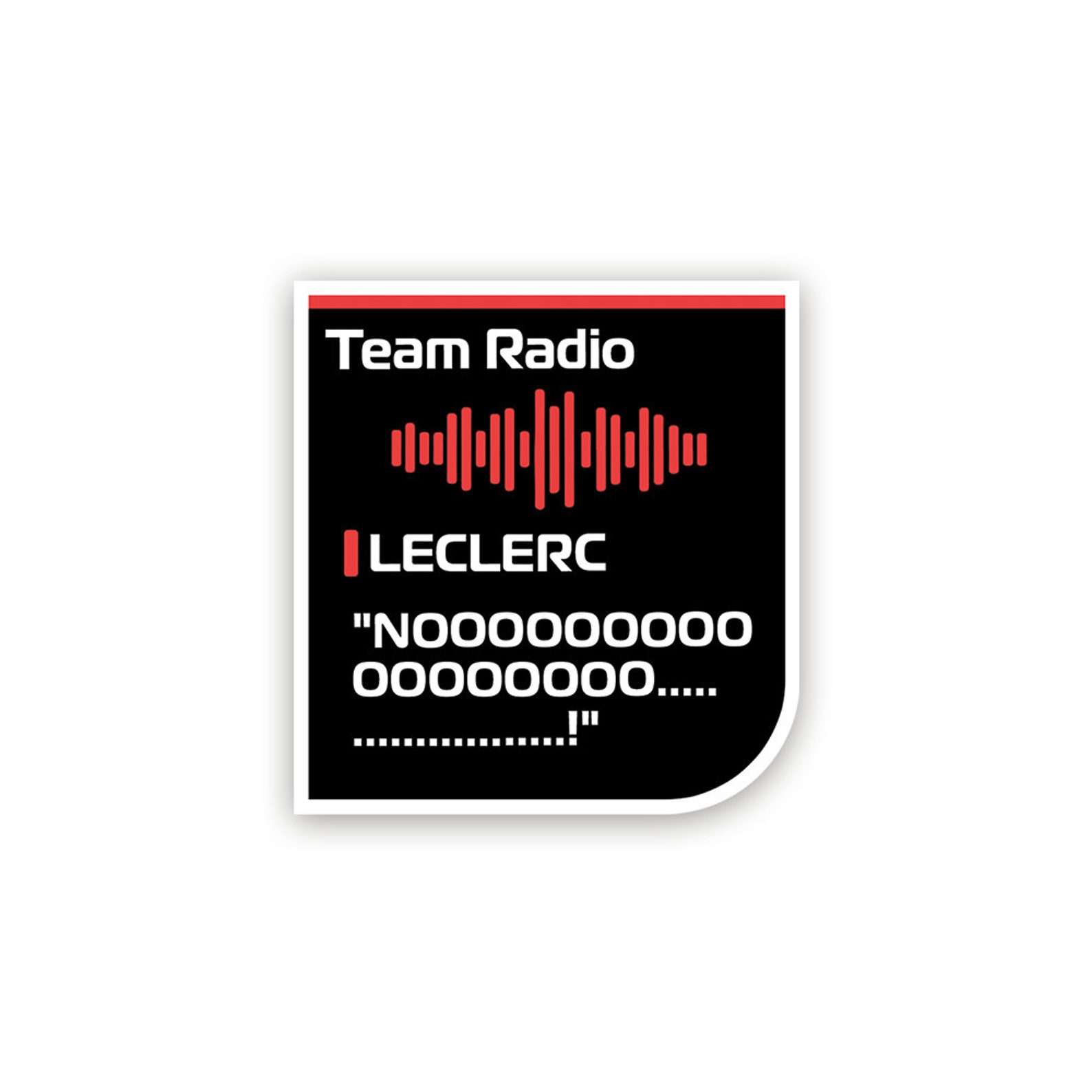 Team Radio Message F1 Formula 1 Red Color Waterproof Laptop - Etsy