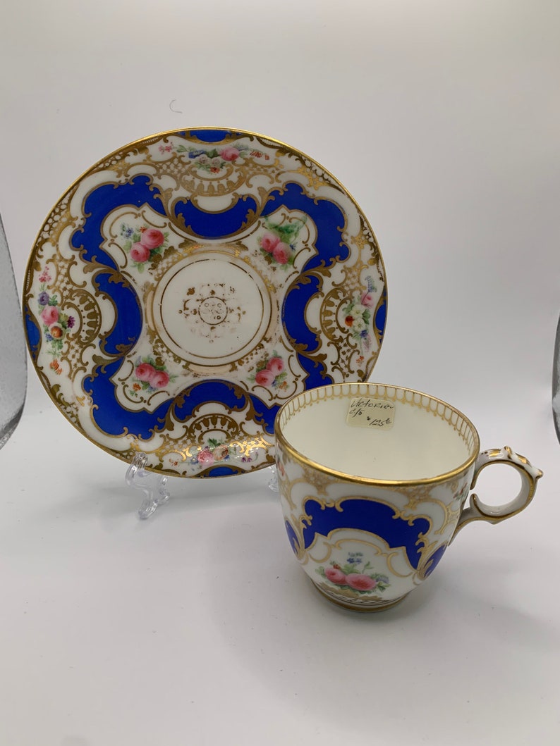 Antique Victorian Tea Cup and Saucer - Etsy