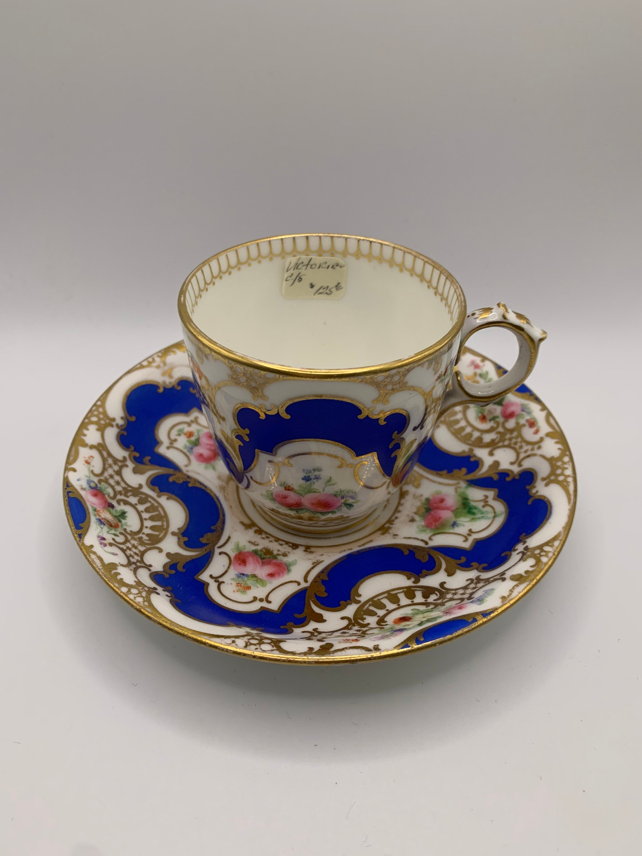 Antique Victorian Tea Cup and Saucer - Etsy