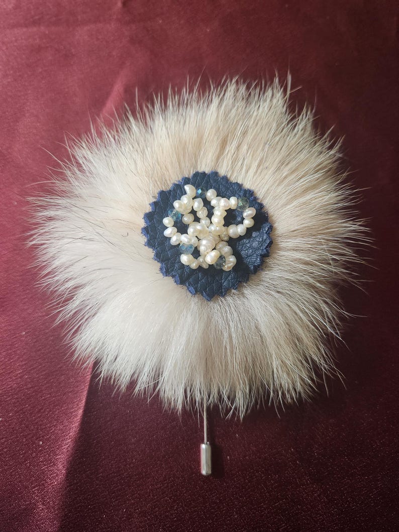 Recycled Fox Fur Stick Pin - Etsy