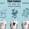 Final Fantasy 7 Svg, Final Fantasy 7 Cast Svg, Ff7 Svg, Final Fantasy ...