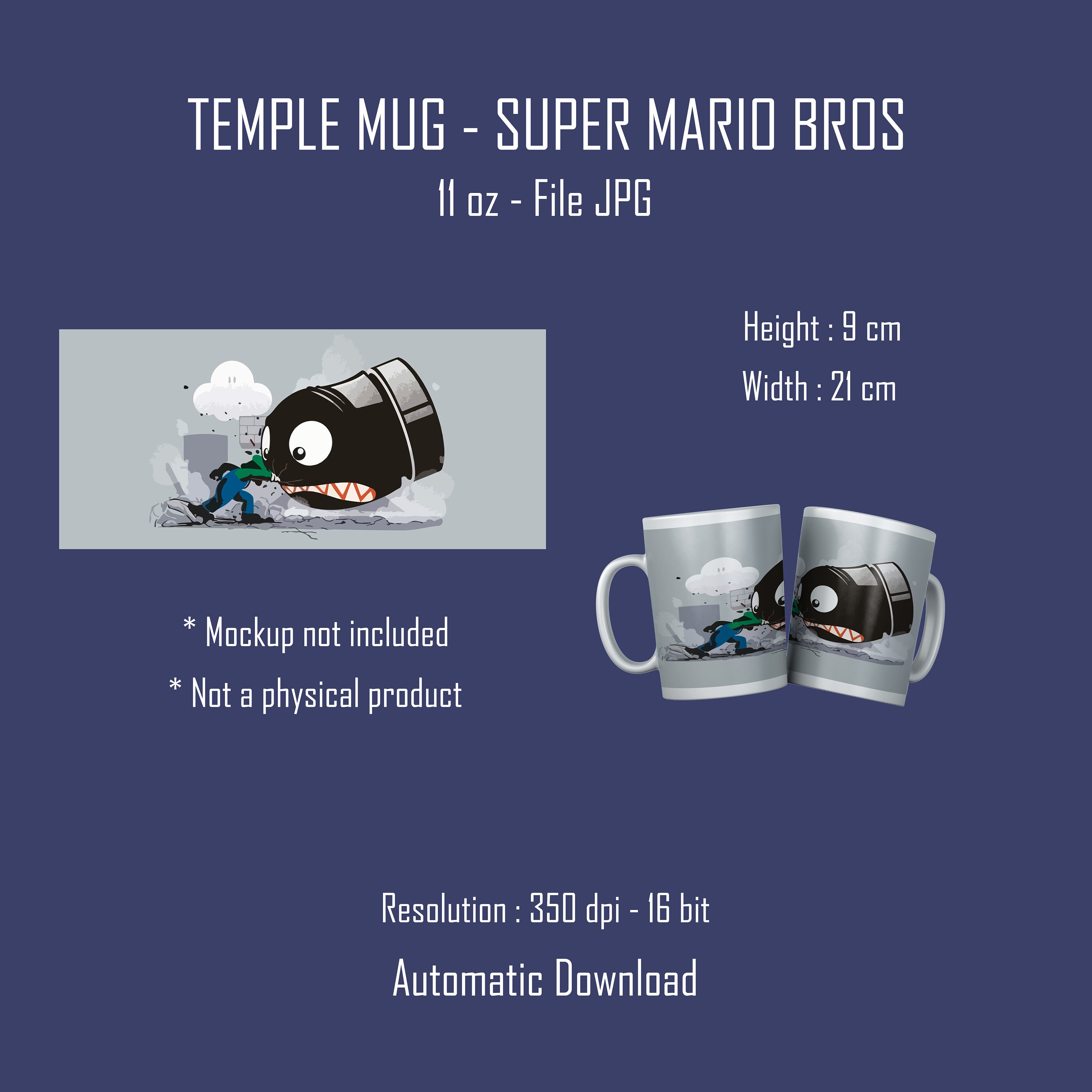 Temple Mug - Super Mario Bros - Etsy