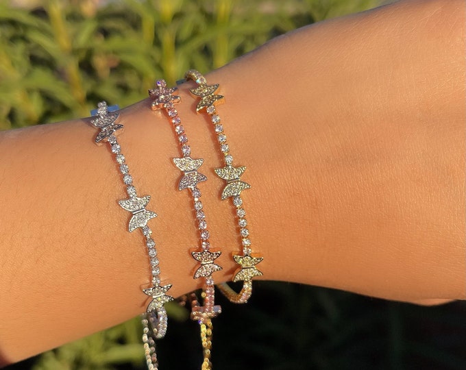 Butterfly Bracelet - Etsy