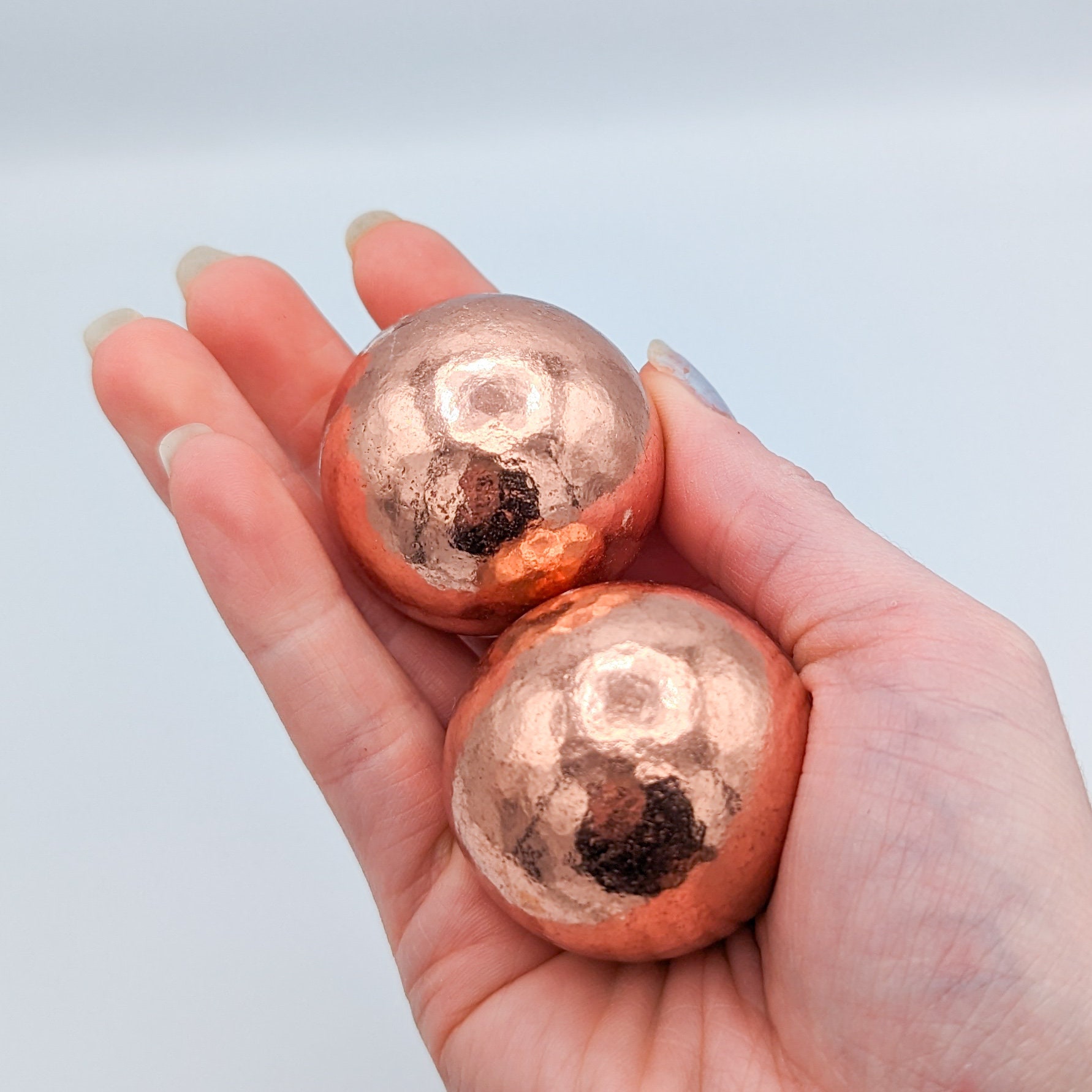 Copper Spheres Michigan Copper Crystal Energy Healing - Etsy
