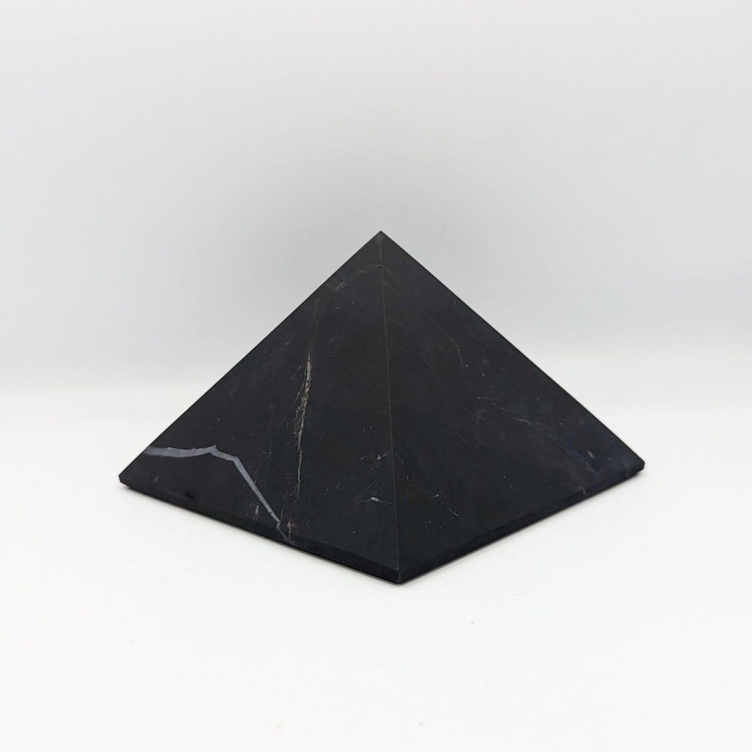 Shungite Pyramid 10cm 4" - Large Shungite for Emfs - Shungite Pyramids ...