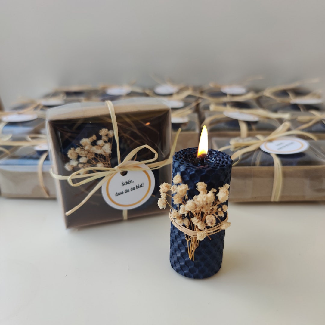 Beeswax Roller Candle Wedding Favors: Bridal Shower Gifts in Bulk - Etsy