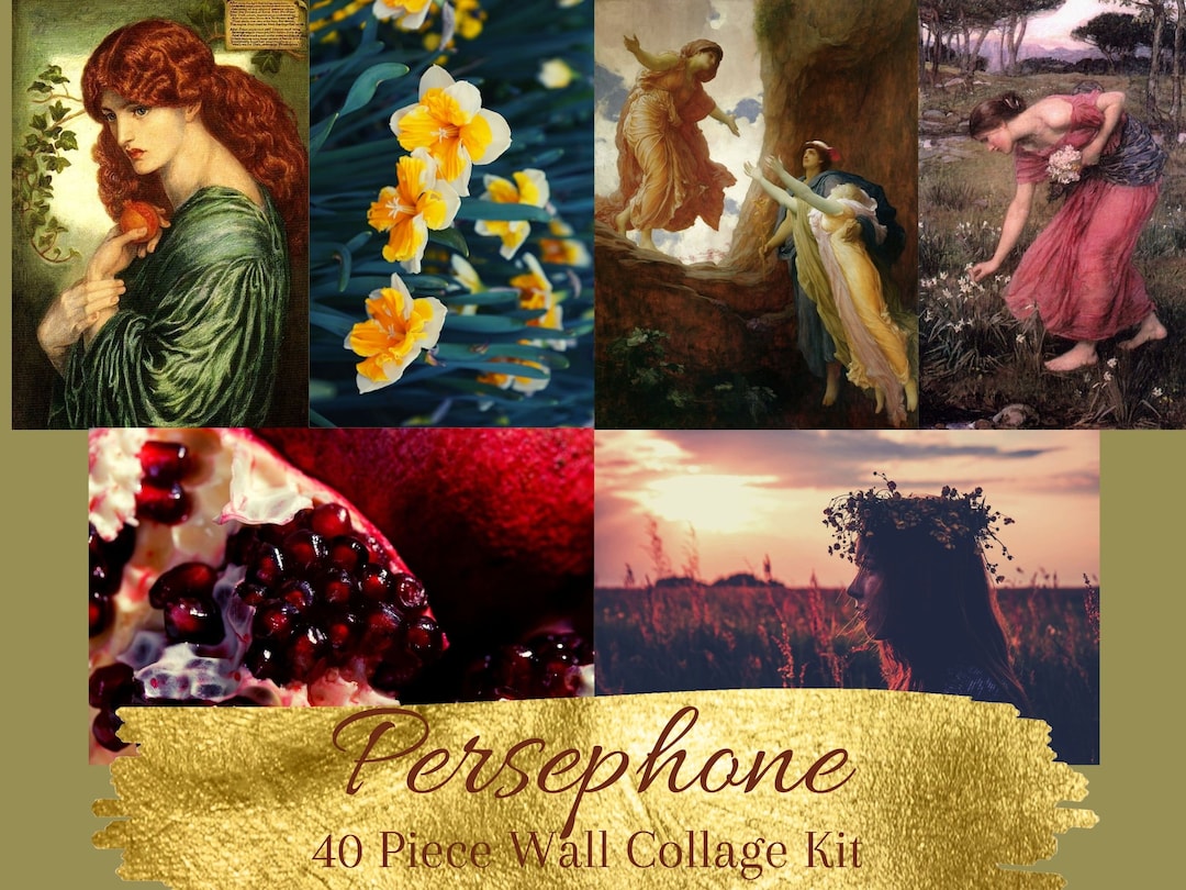 40 Piece Persephone Printable Wall Collage Kit Downloadable Persephone ...