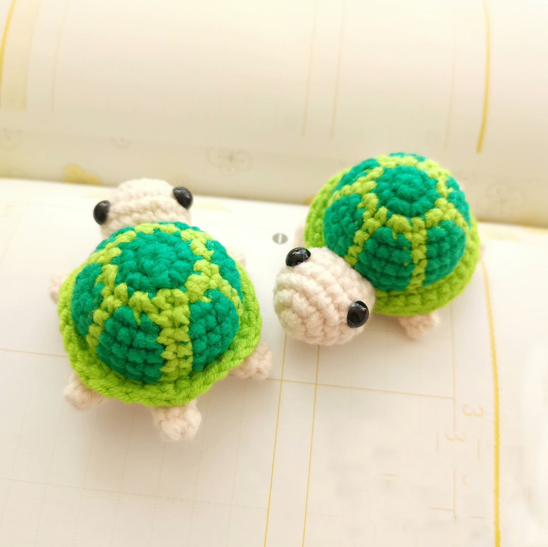 Mini Fluffy Crochet Turtle Crochet Mini Turtle Amigurumi - Etsy
