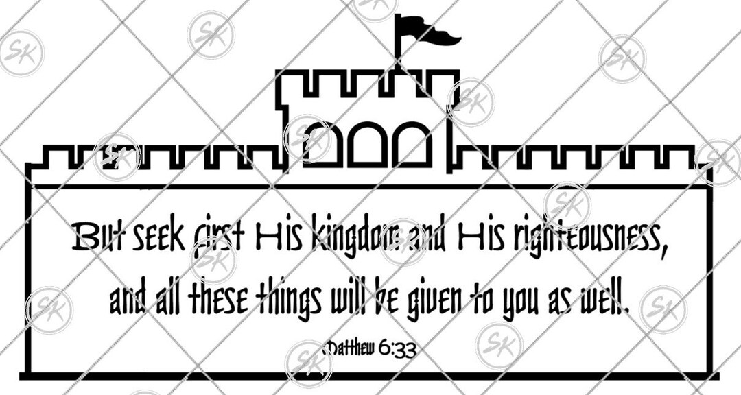 Matthew 6:33 Seek First His Kingdom - Etsy