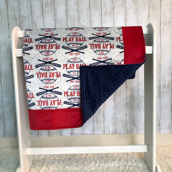Baseball Baby Quilt - Etsy