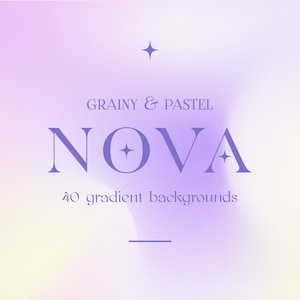 40 Nova Pastel Gradient Backgrounds, Grainy Textured, Social Media ...