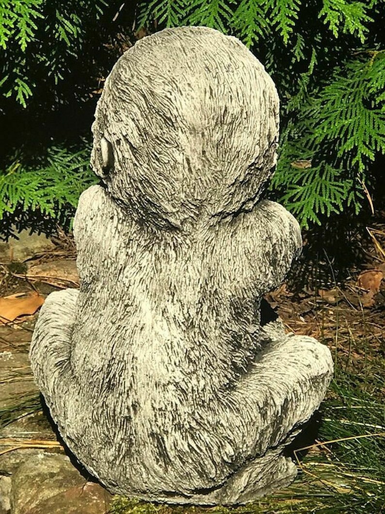 Concrete Monkey Statue Baby Monkey Gorilla Sculpture - Etsy