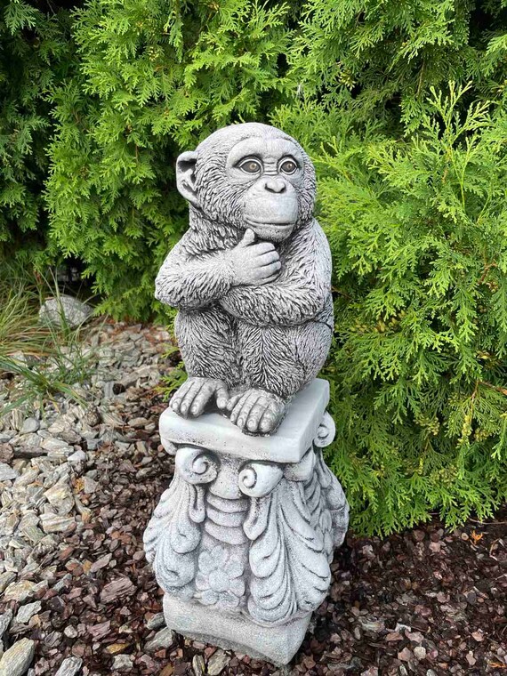 Statue De Singe Pensant Monument Penseur Pense Image Gratuite Sur