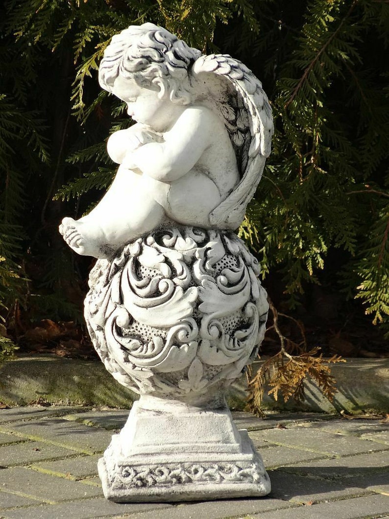 Guardian Angel Figurine Angel Decor Child Angel Angel on a - Etsy