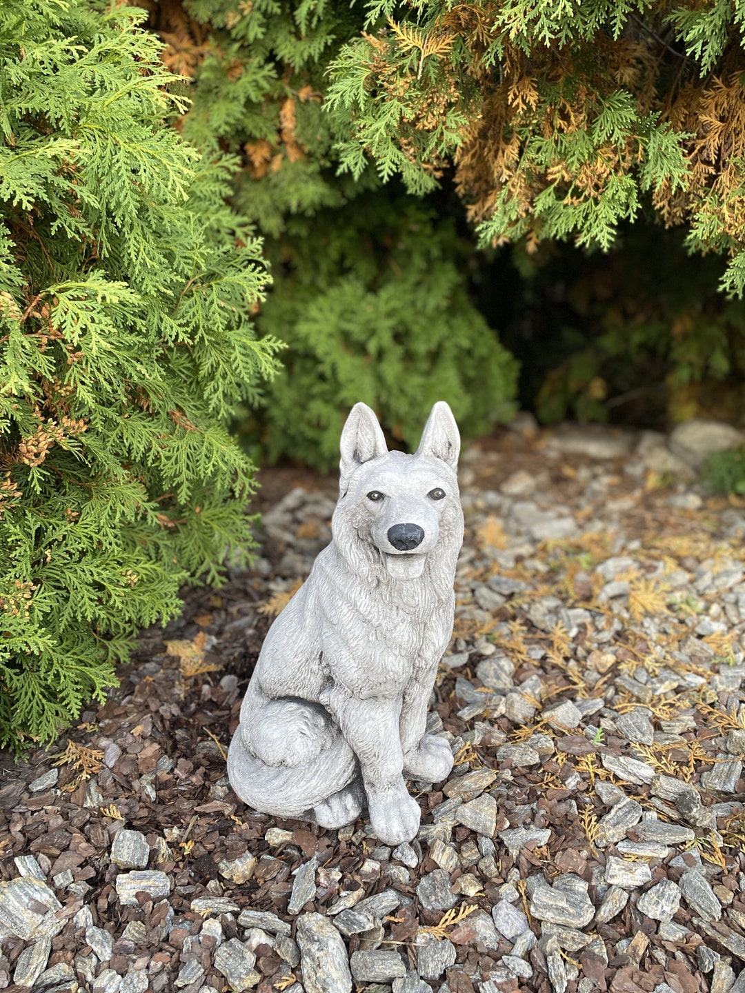 German Shepherd Dog Stone Dog Statue Shepherd Figurine for Dog Owner - Etsy