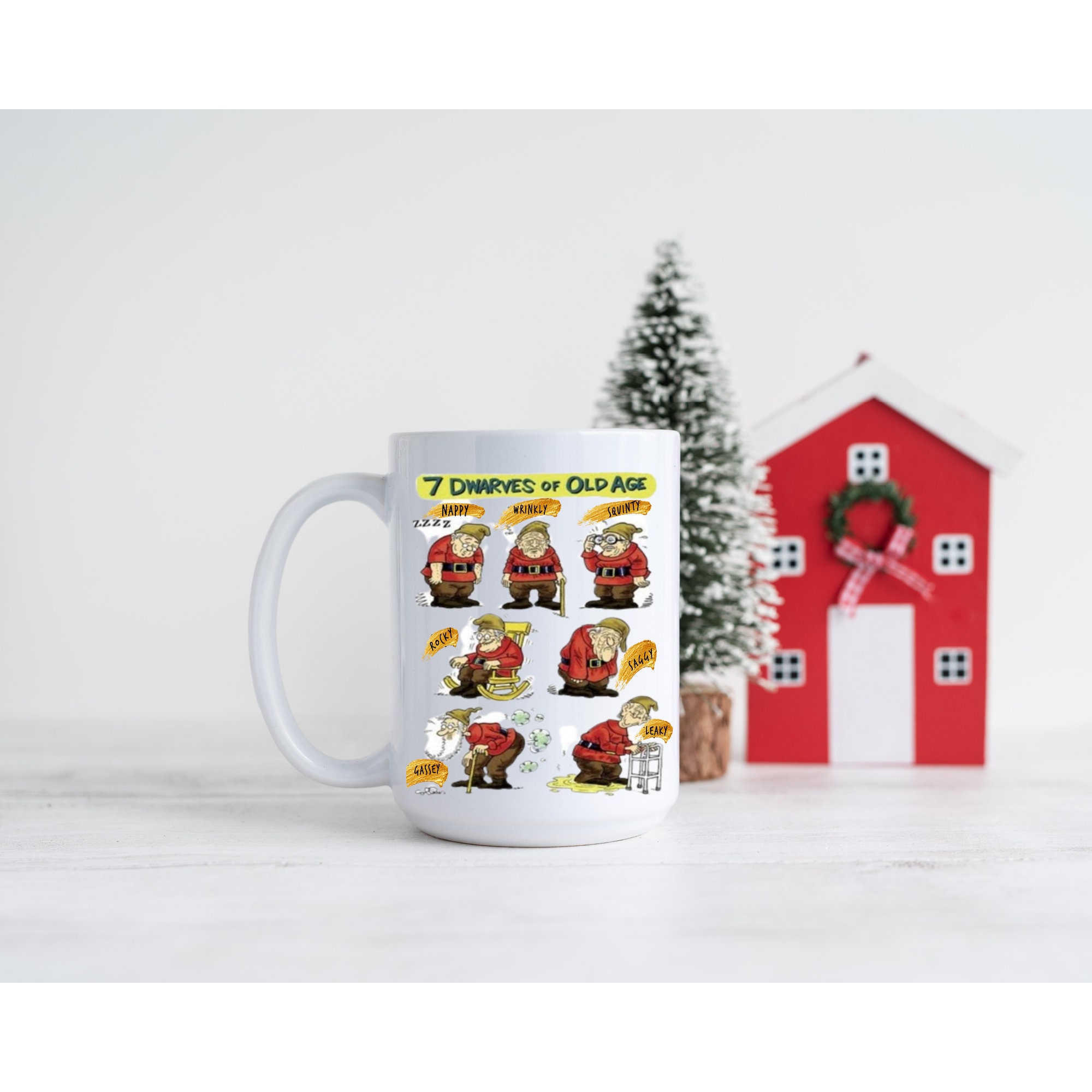 Funny Old Age Mug for Man, Woman, Birthday Gag Gift 50th 60th 70th 80th ...
