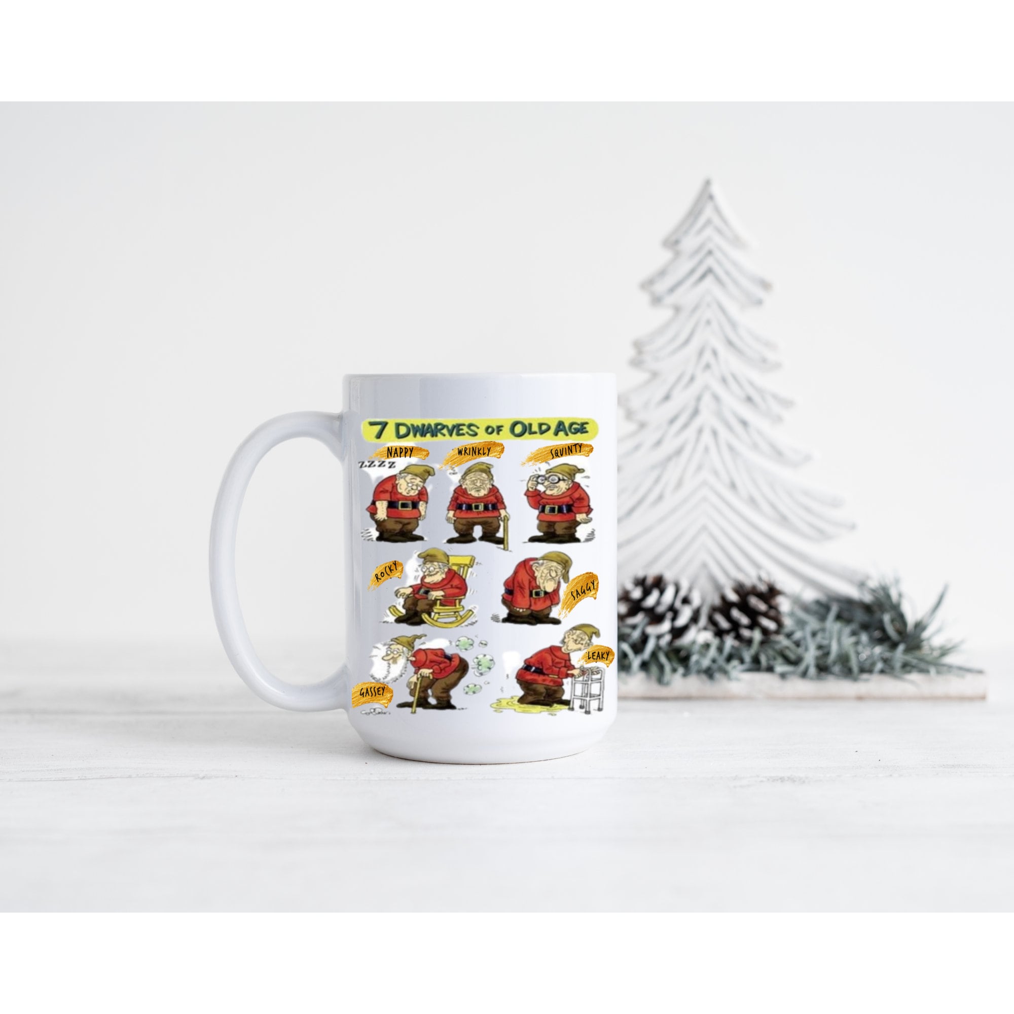 Funny Old Age Mug for Man, Woman, Birthday Gag Gift 50th 60th 70th 80th ...