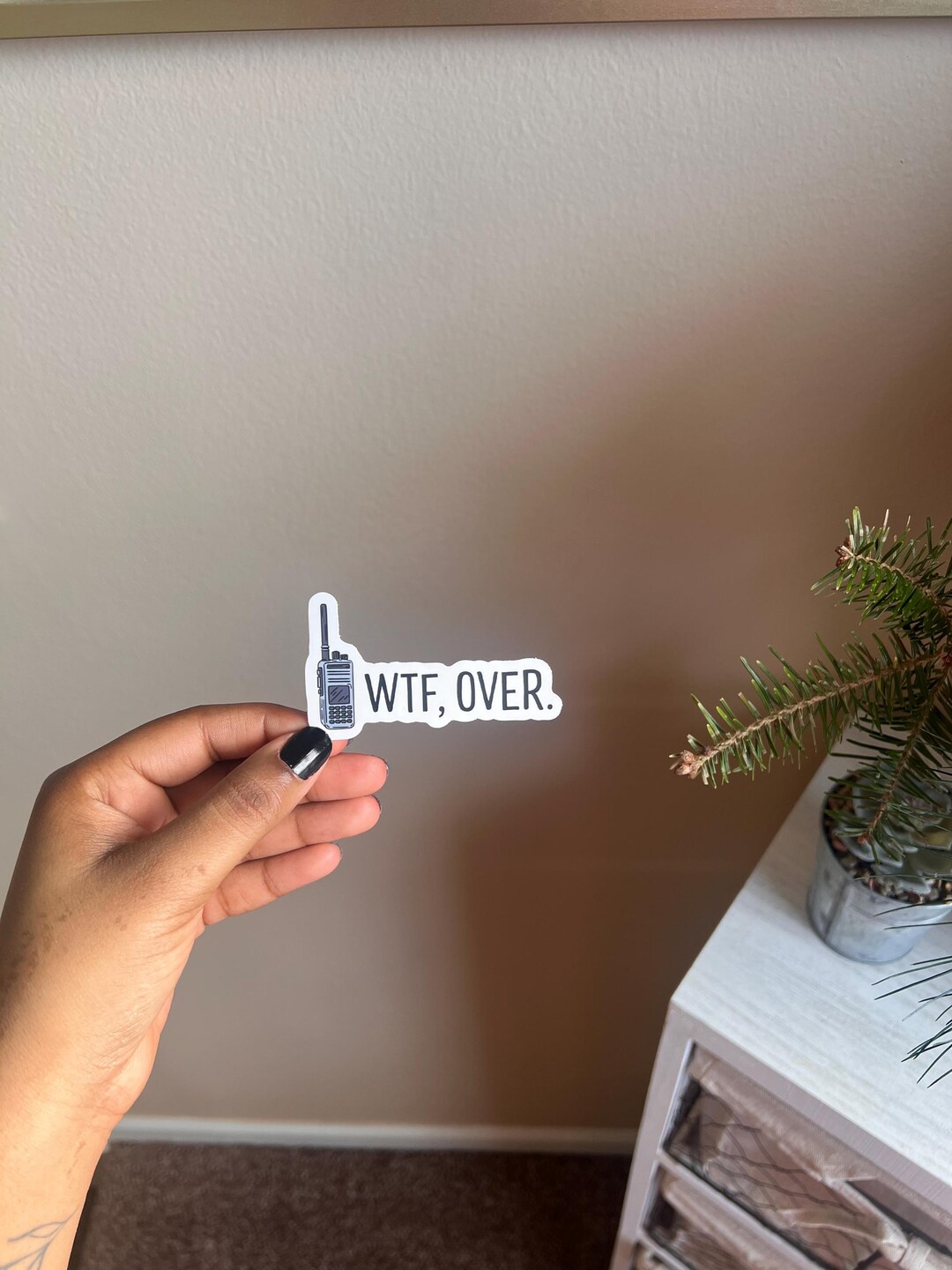 WTF, OVER - Vinyl Sticker - Etsy