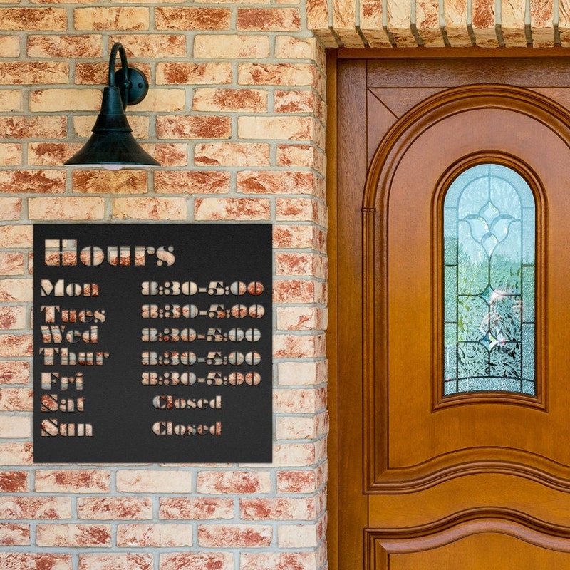 Business Hours Sign - Etsy
