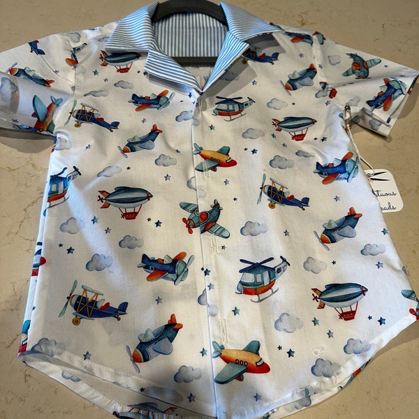 Airplane Button Shirt - Etsy