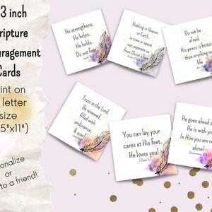 Digital Encouragement Bible Verse Cards, Printable Encouraging ...