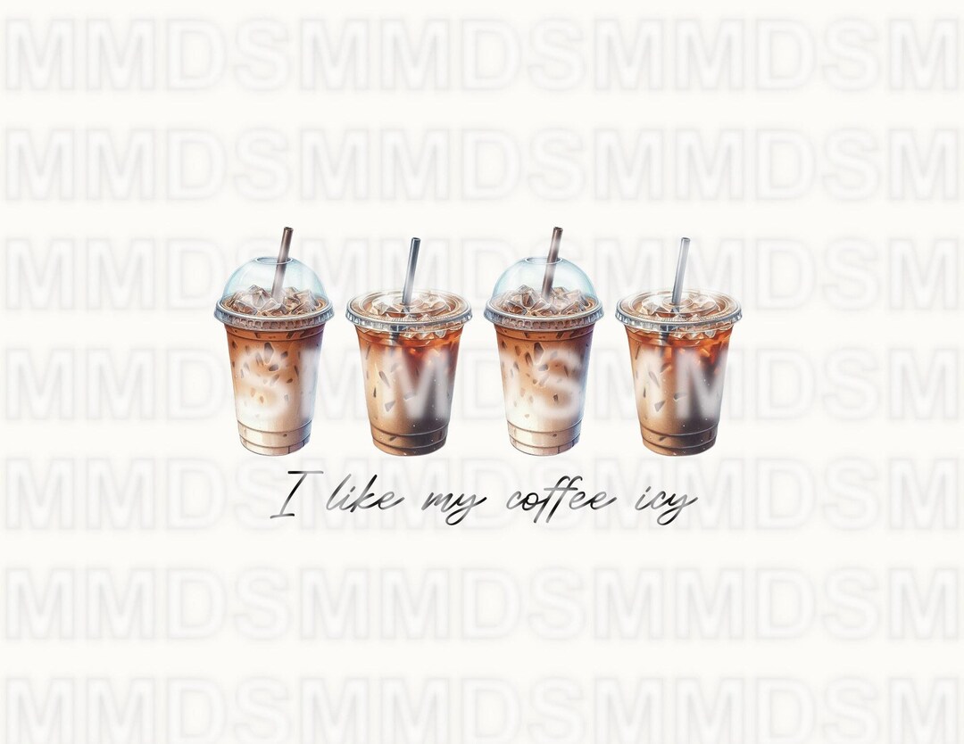 Iced Coffee Png- Coffee Clipart- Sublimation File- Digital Clipart ...