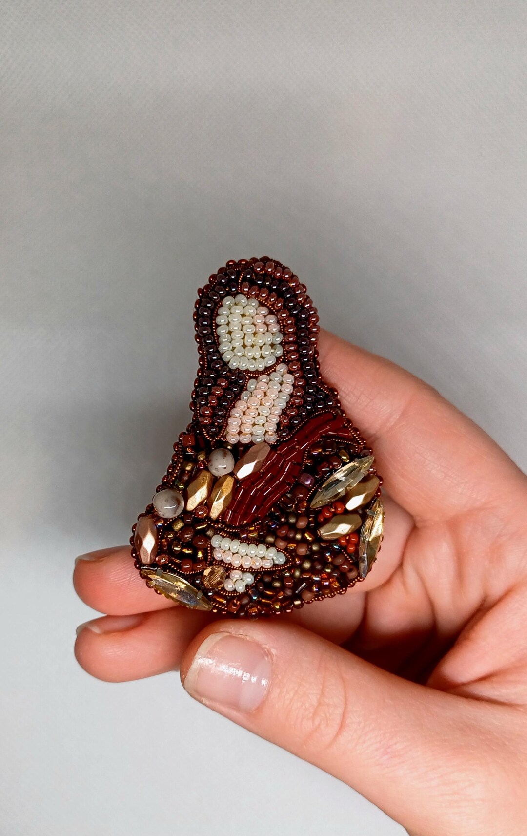 Brooch Mona Lisa - Etsy