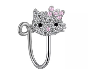 Kitty Nose Ring - Etsy