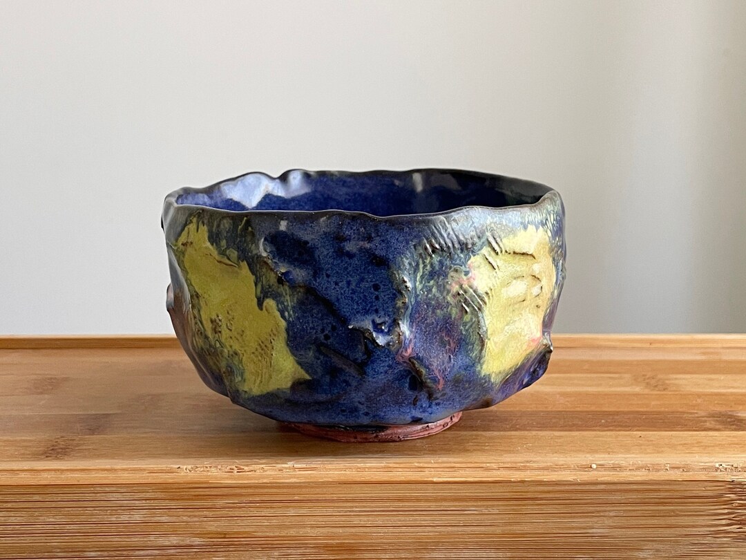 Kurinuki Chawan / Hand-built Ceramic Tea Matcha Chawan Mug / up to 16 ...