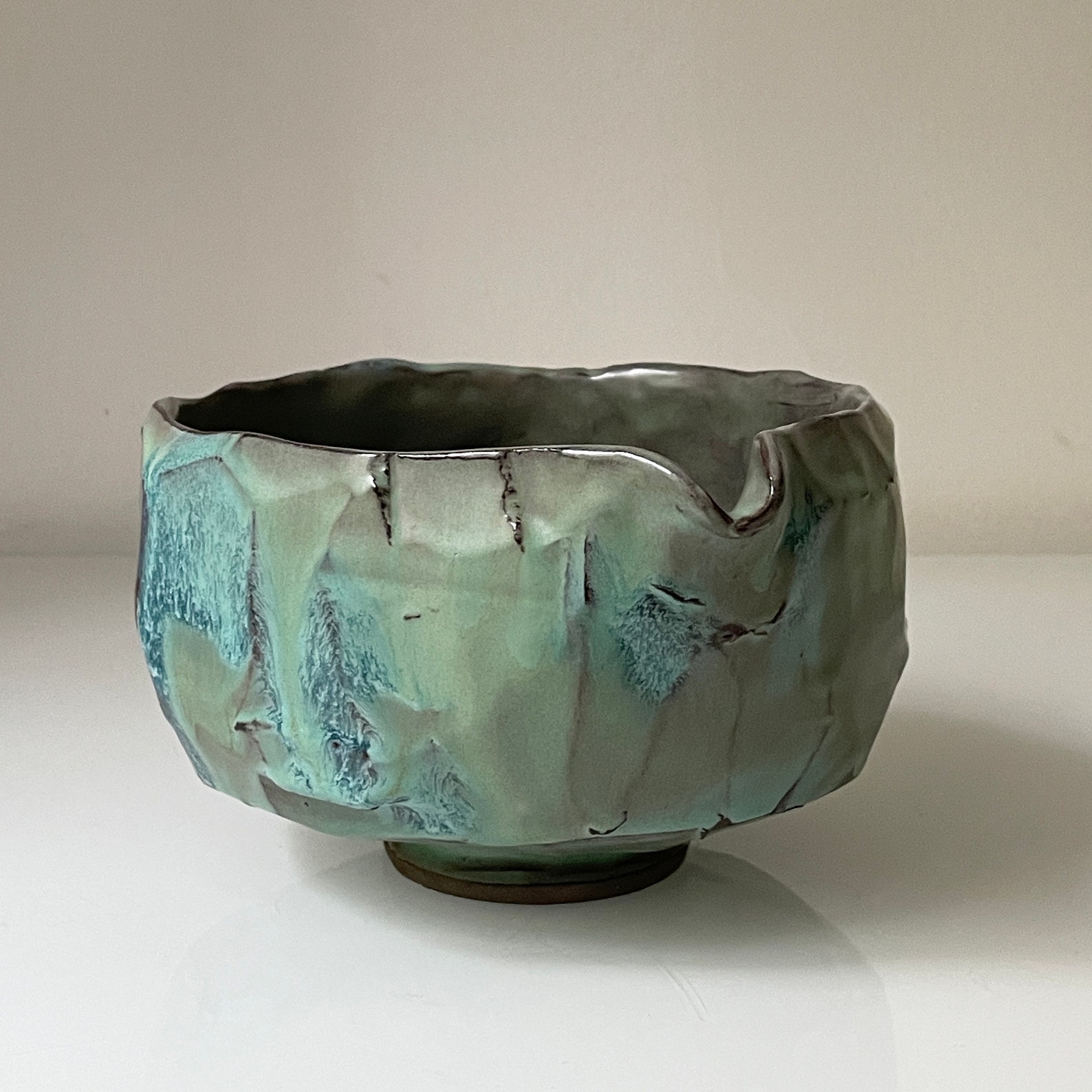 Kurinuki Handbuilt Chawan Tea Cup Bowl With Spout / up to 17oz / SPAIN ...