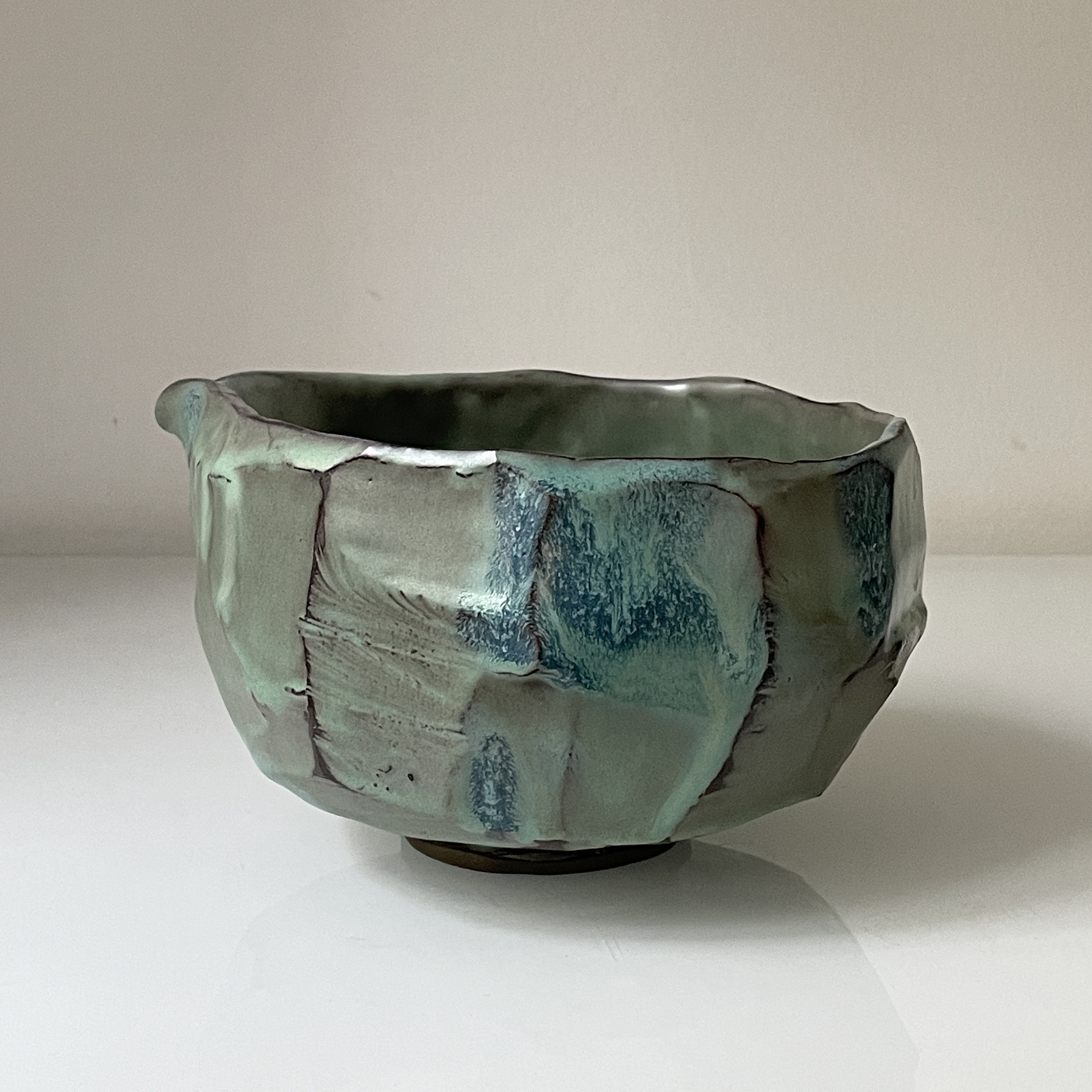 Kurinuki Handbuilt Chawan Tea Cup Bowl With Spout / up to 17oz / SPAIN ...