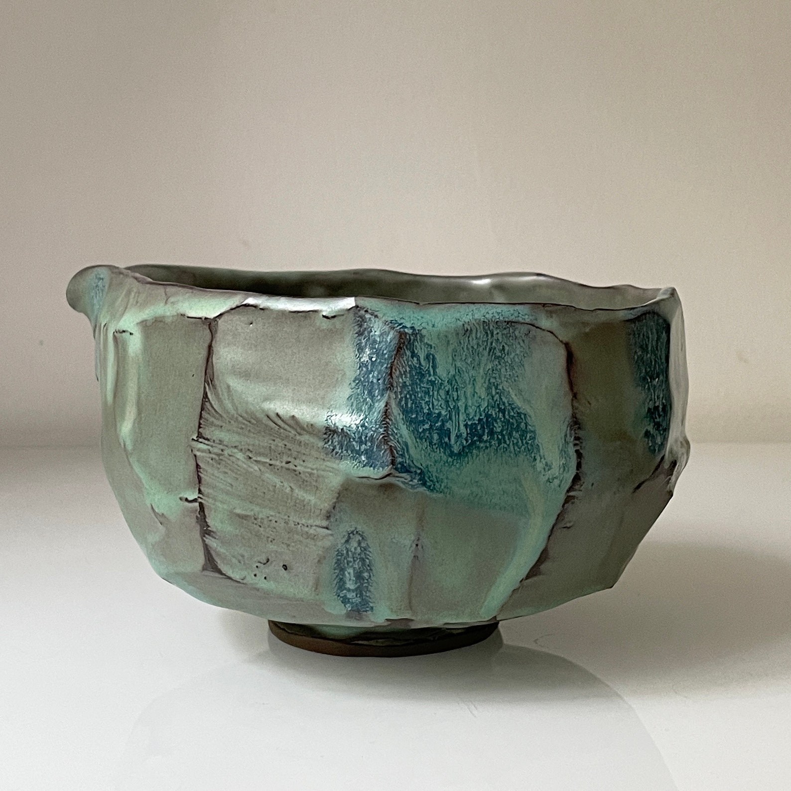 Kurinuki Handbuilt Chawan Tea Cup Bowl With Spout / up to 17oz / SPAIN ...